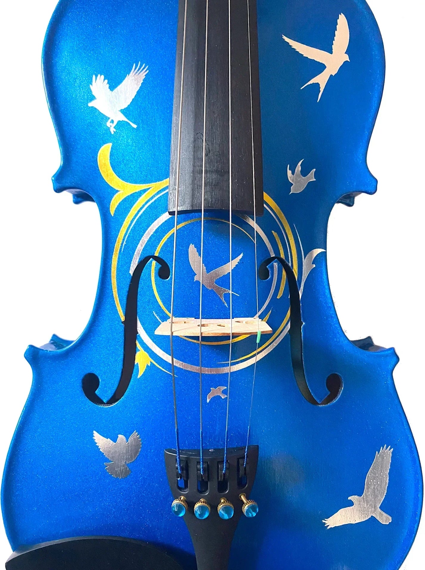Bird Heaven Deluxe Metallic Violin Outfit With Case And Bow – Rozanna's ...
