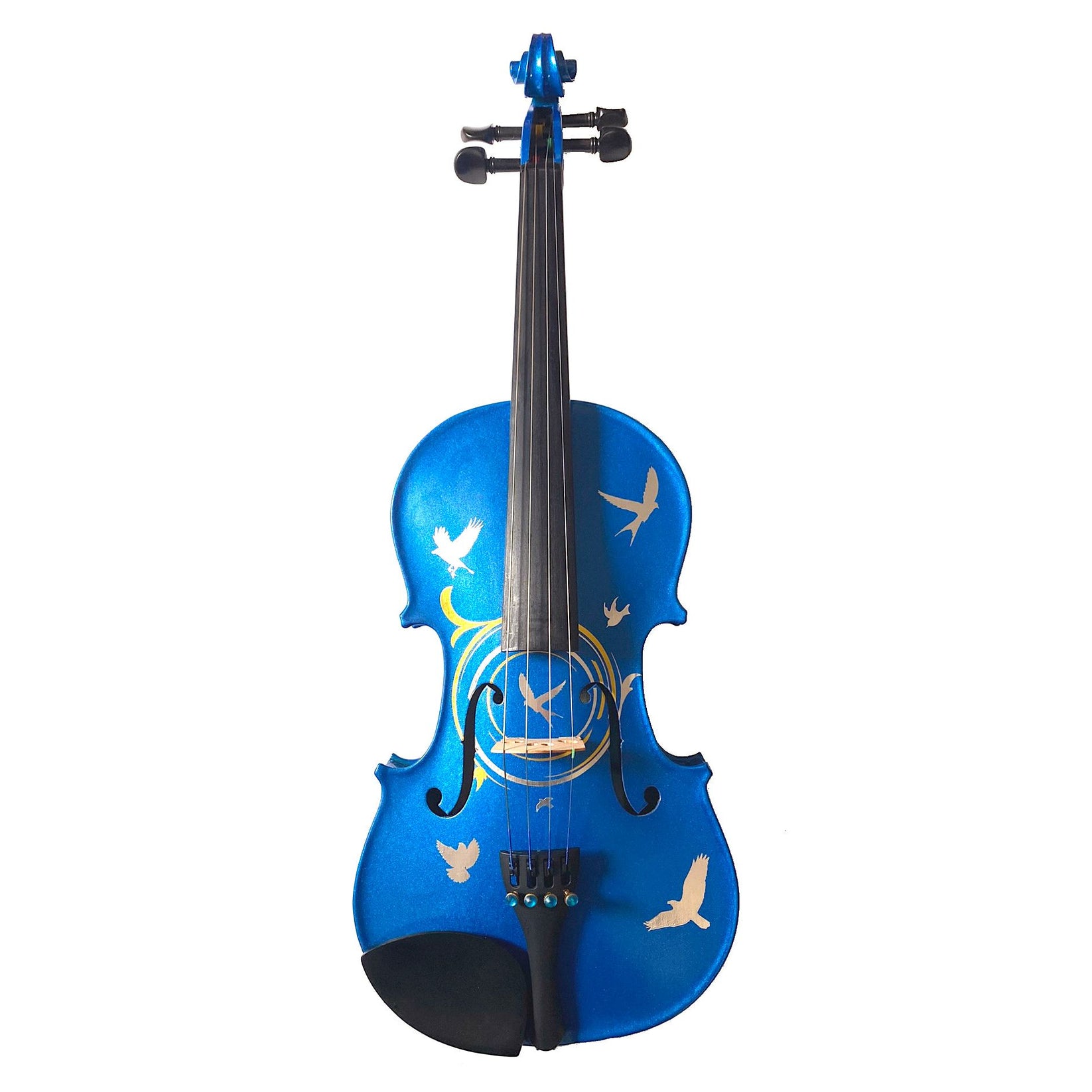 Bird Heaven Deluxe Metallic Violin Outfit With Case And Bow – Rozanna's ...