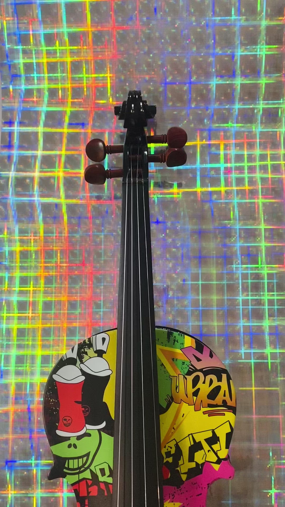 Rozanna's Graffiti Art Violin Outfit | Carbon Bow & Crystal Tuners ...