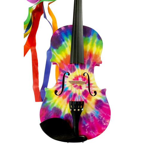 Tie Dye Violin w Brazilwood Bow Case and Accessories Set – Rozanna's ...