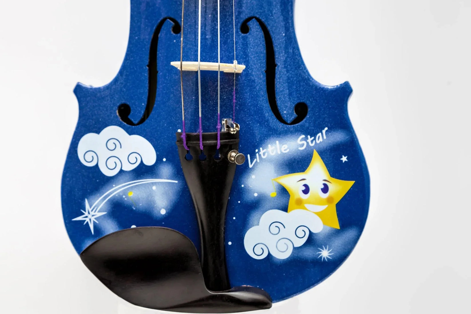 Twinkle Star Blue Violin w Brazilwood Bow Set Up and Case – Rozanna's ...